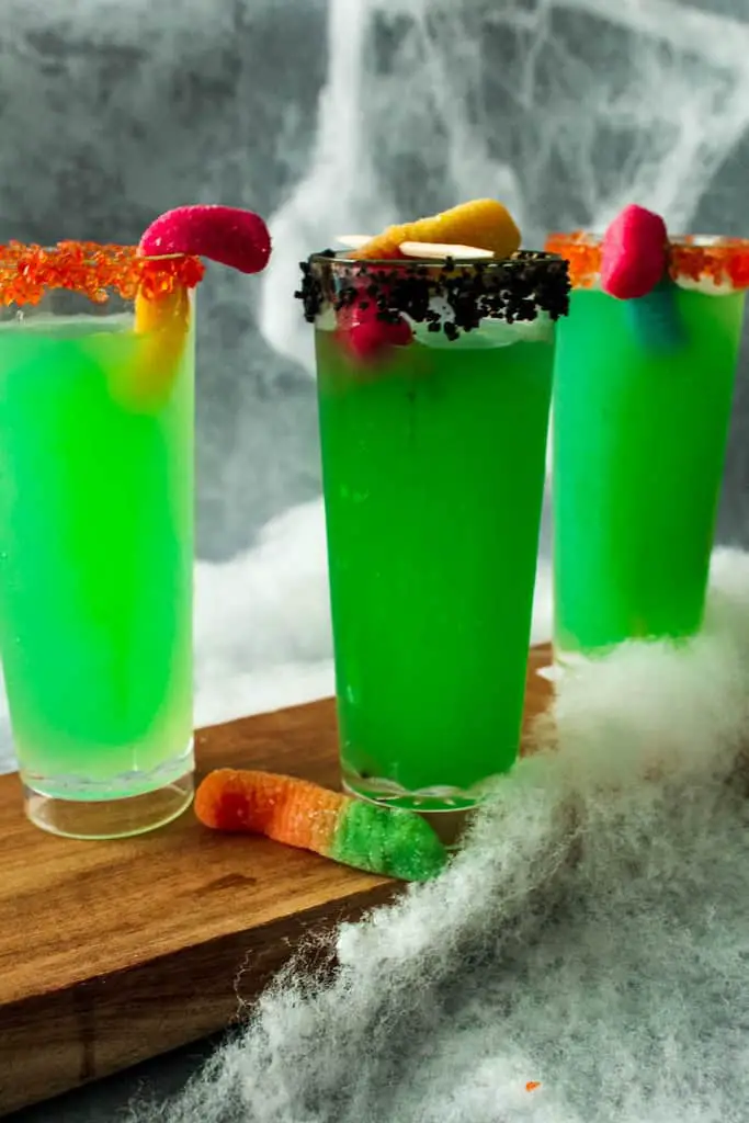Whiskey Sour Apple Halloween Shooters - Abundance of Flavor